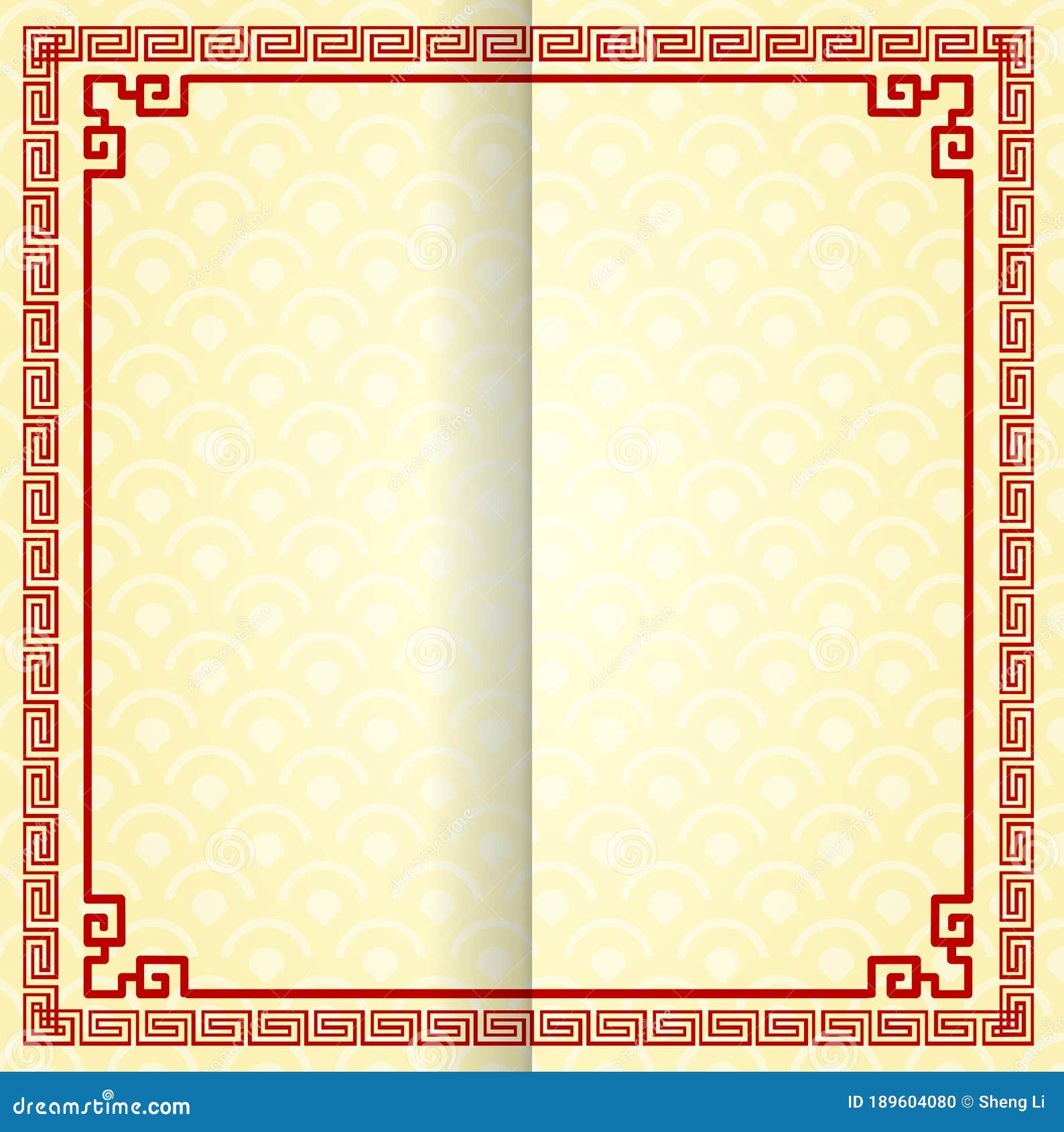 The Classic Chinese Card Background Stock Vector - Illustration of ...