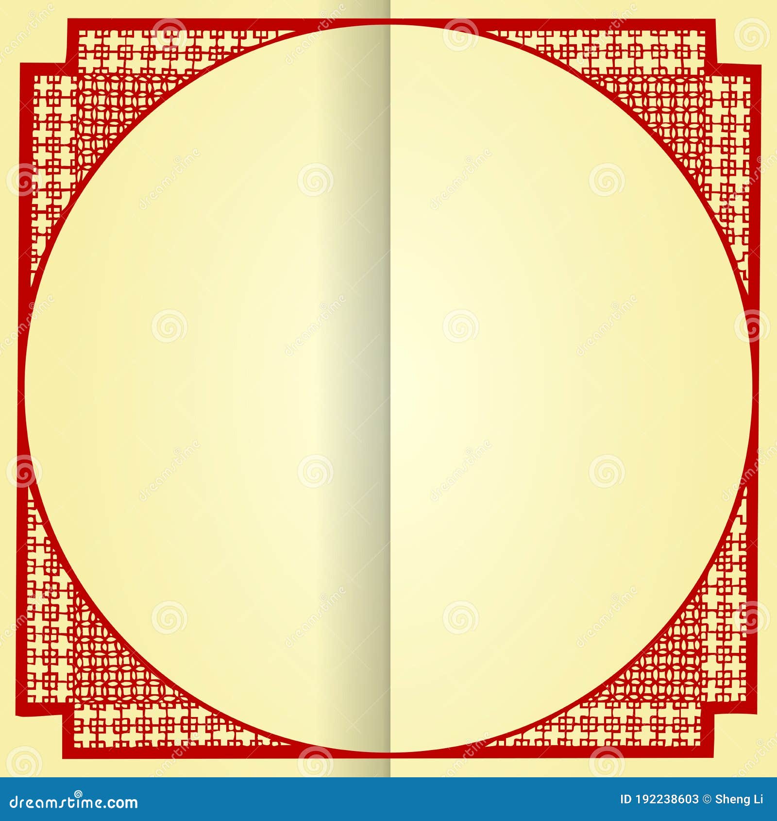 The Classic Chinese Card Background Stock Vector - Illustration of ...