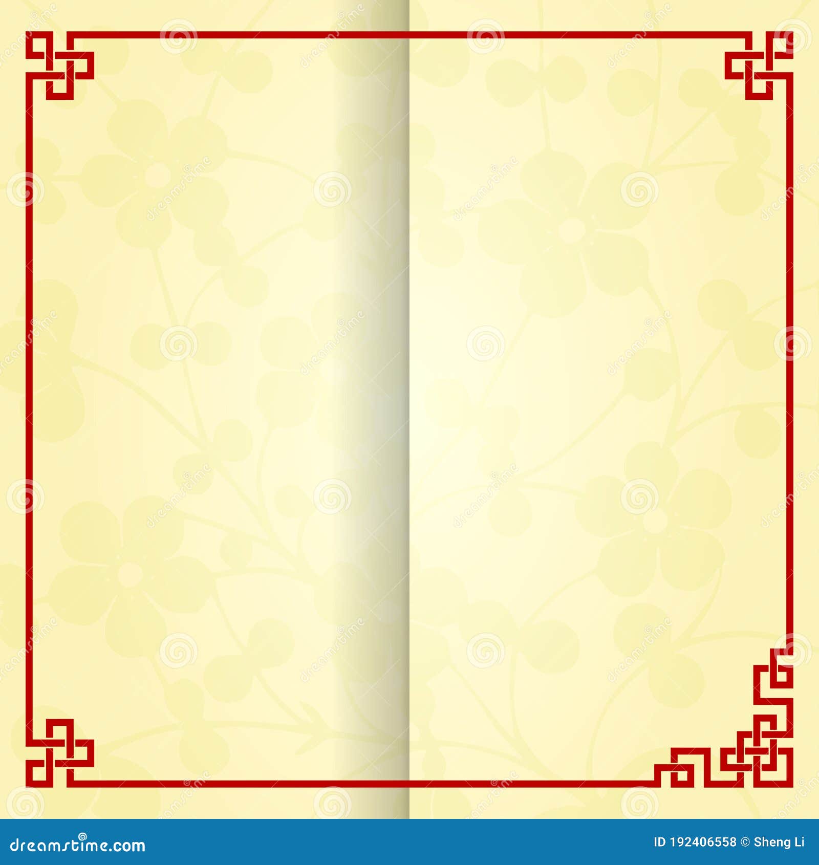 The Classic Chinese Card Background Stock Vector - Illustration of ...