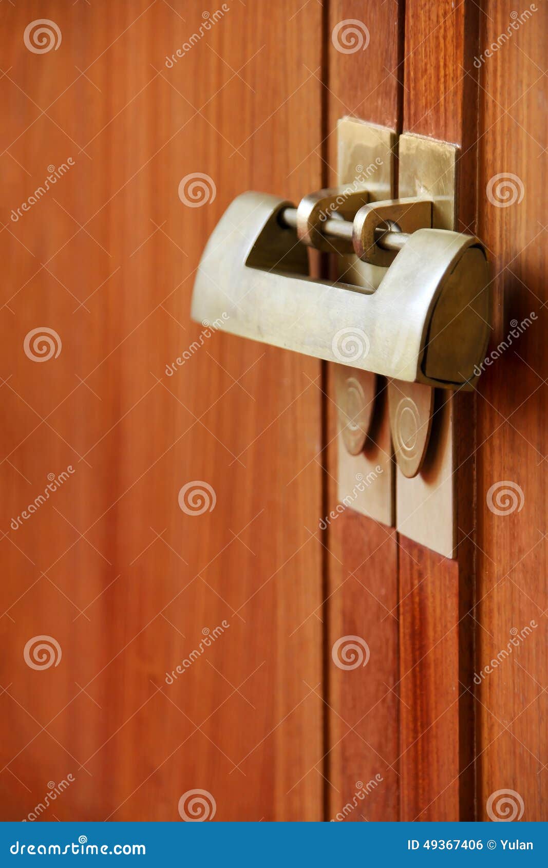 Classic Chinese Chest and Door Lock Stock Photo - Image of antique ...