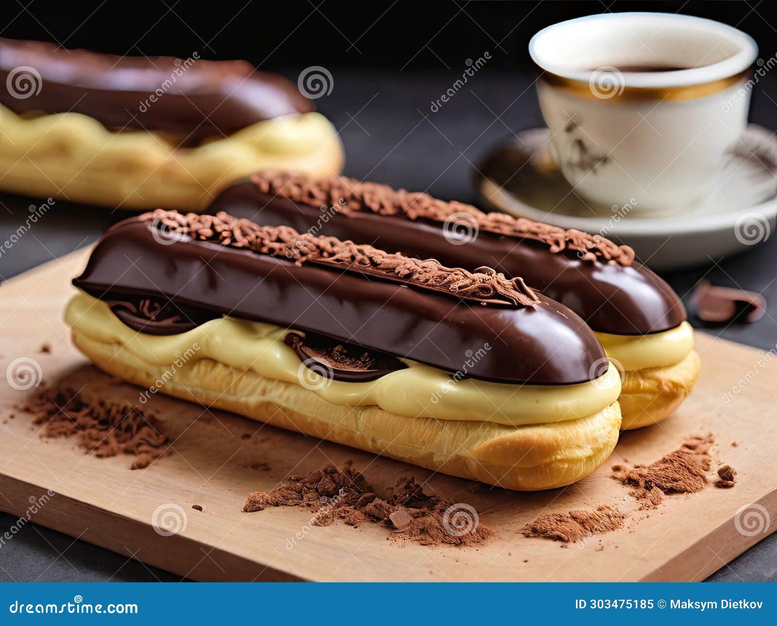Chocolate Eclair Icon Vector Illustration | CartoonDealer.com #296705582