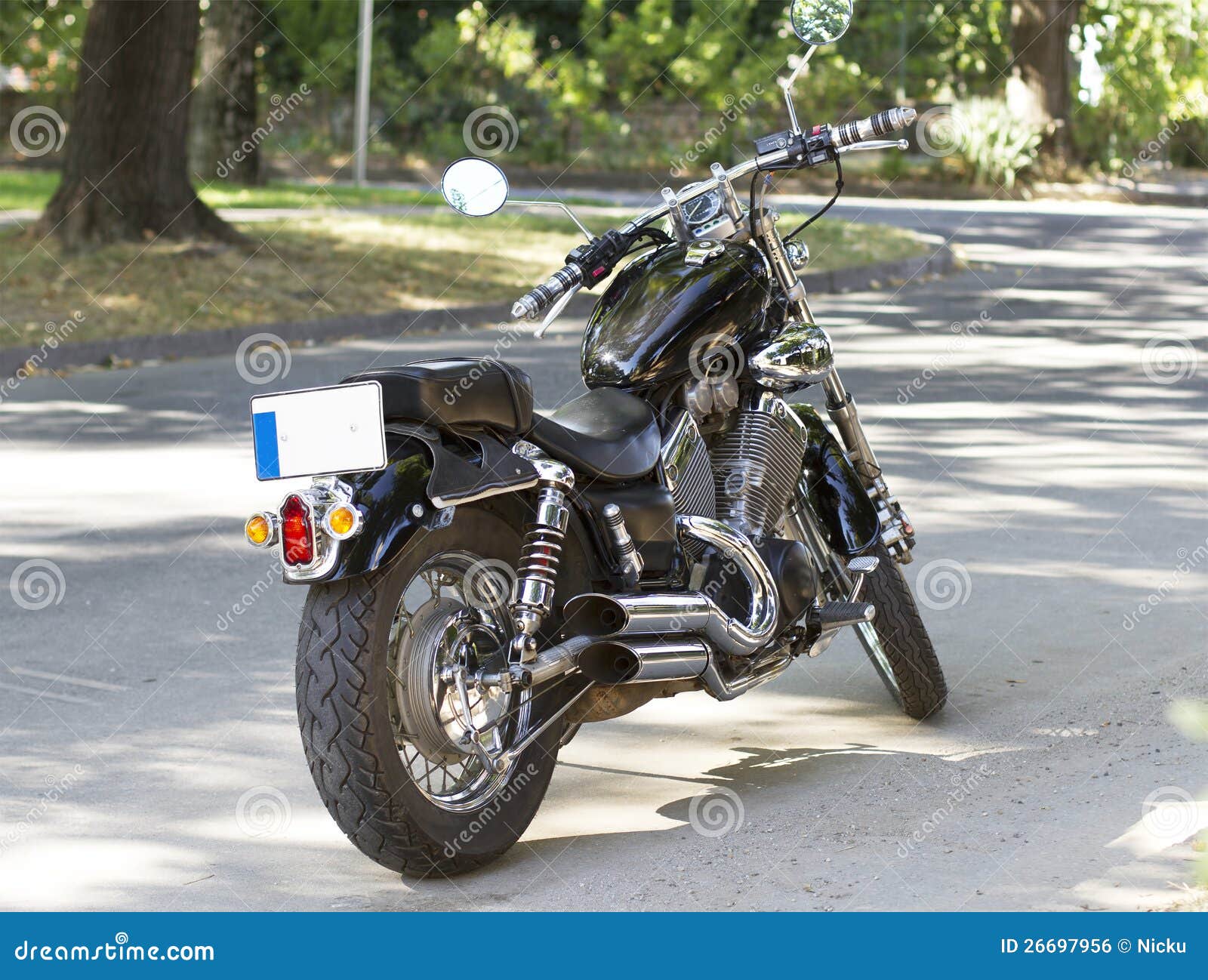 Classic chopper motorcycle stock photo. Image of angle - 26697956