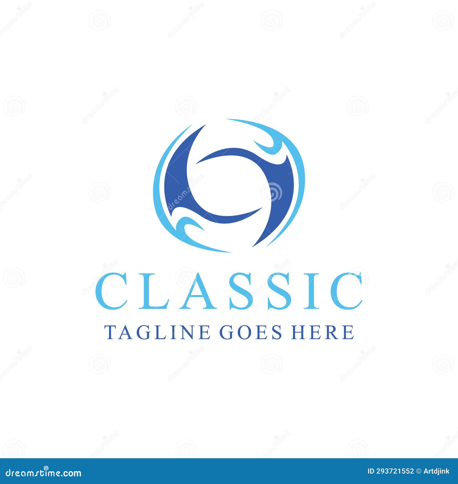 Classic Circle Logo Design Vector Emblem Stock Vector - Illustration of ...