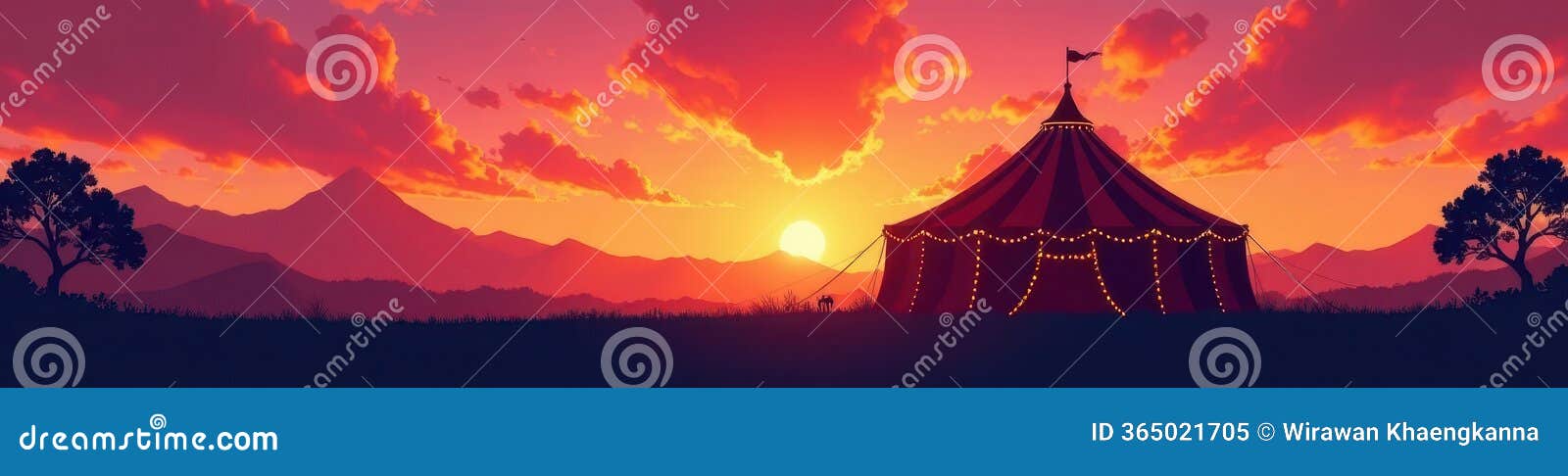 Classic Circus Tent Silhouette, Vector Illustration , Show, Shape ...