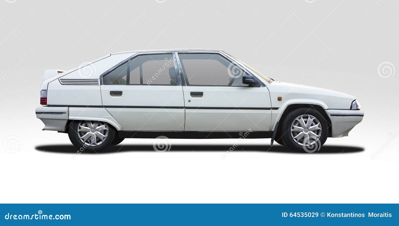 Classic Citroen DS Front View Isolated On White Background Royalty-Free ...