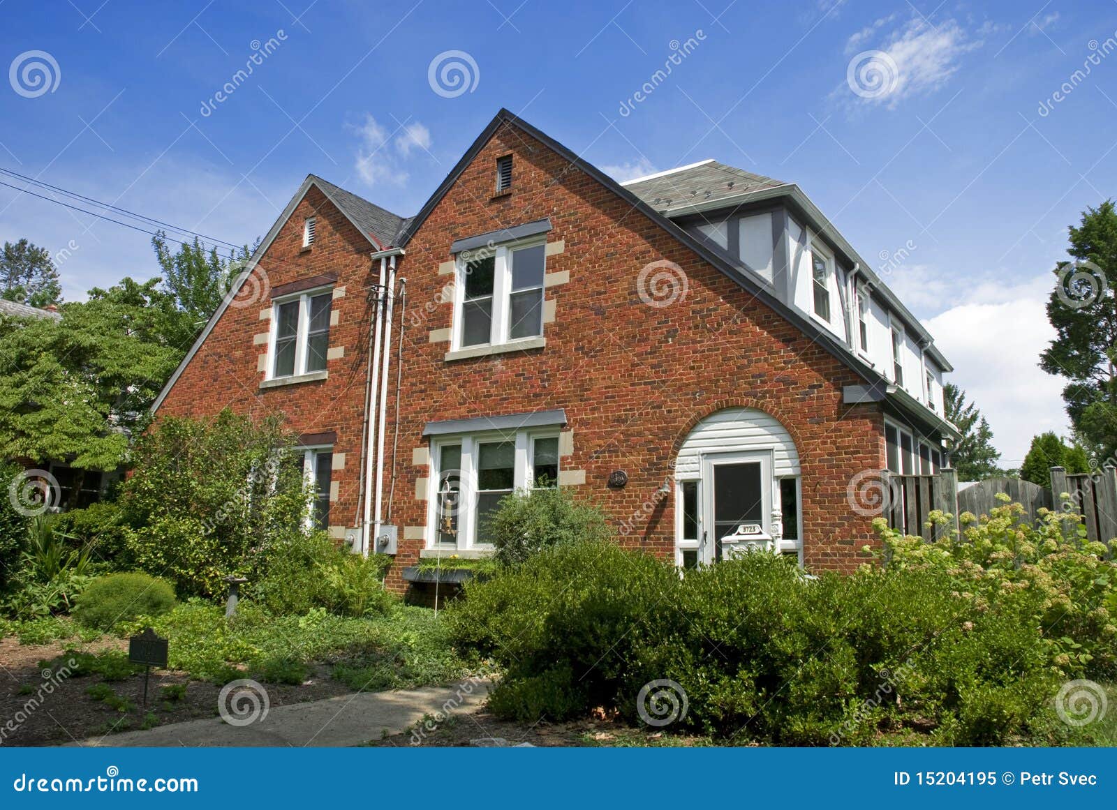 Classic city house stock image. Image of brick, windows - 15204195