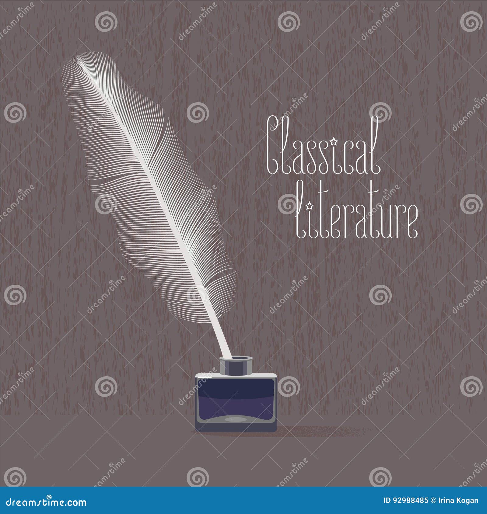 Classic, Classical Literature Vector Illustration Stock Vector ...