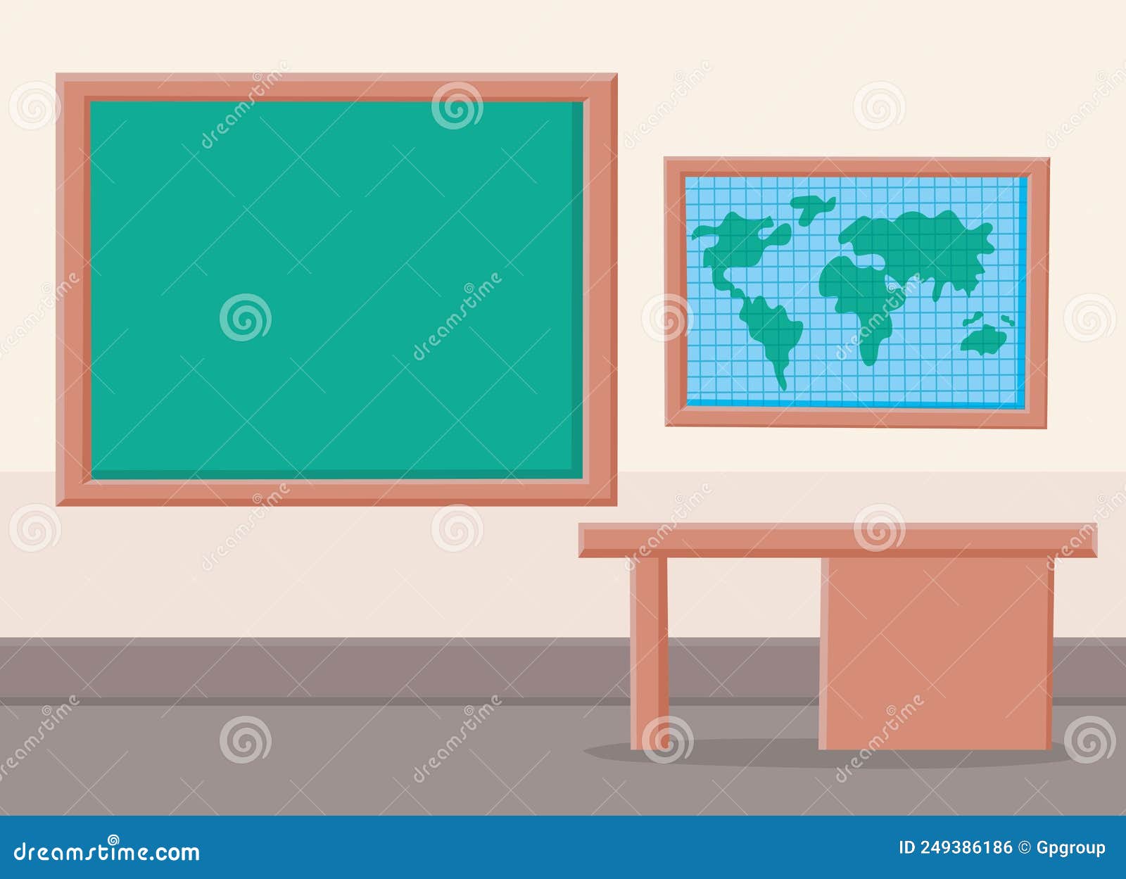 Classic classroom poster stock vector. Illustration of global - 249386186