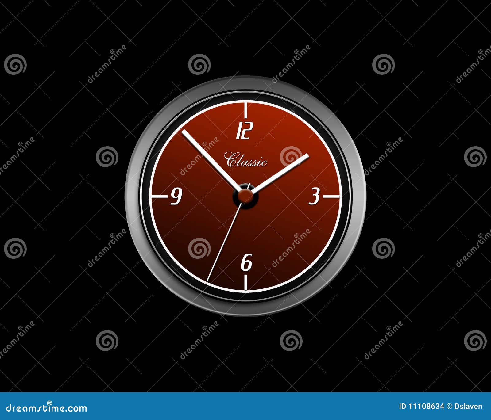 Classic clock stock illustration. Illustration of show - 11108634