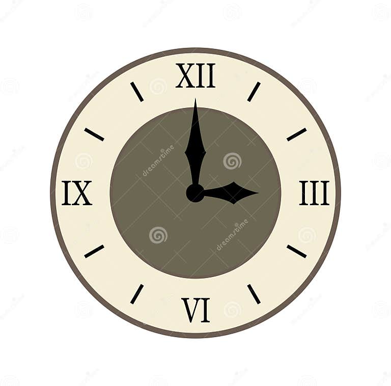 Classic Clock Design Illustration Stock Vector - Illustration of iconic ...