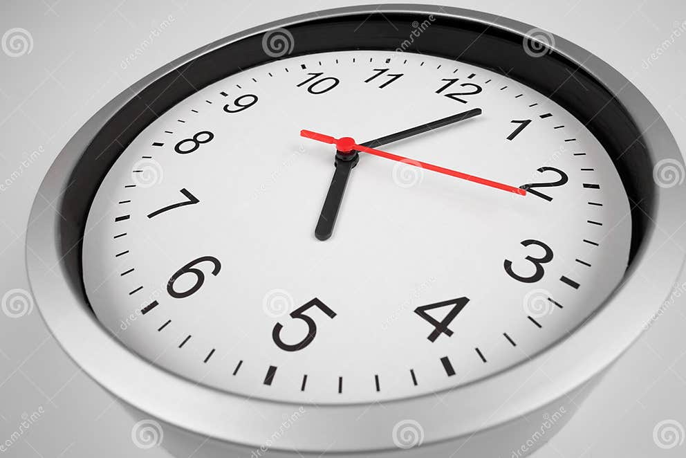 Classic Clock Macro Shot by Wide Angle Lens Stock Photo - Image of ...