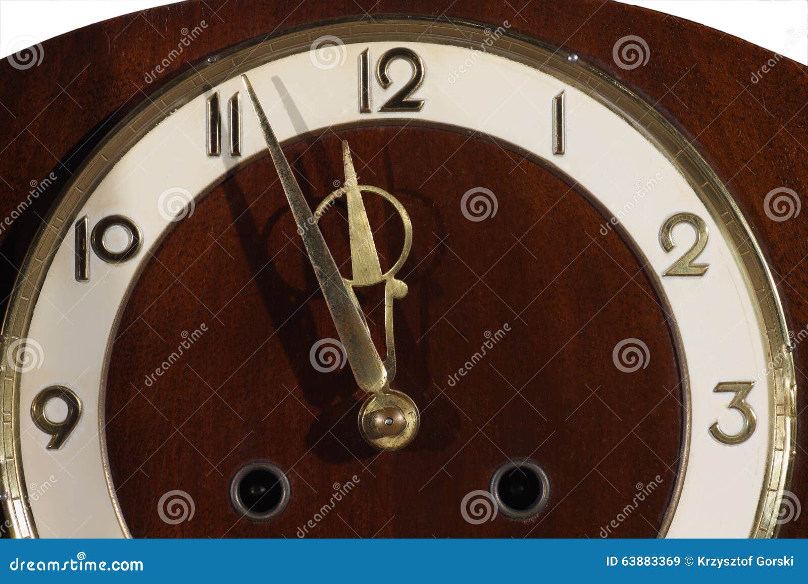 Classic Clock with Moving Pointer Stock Image - Image of dial ...