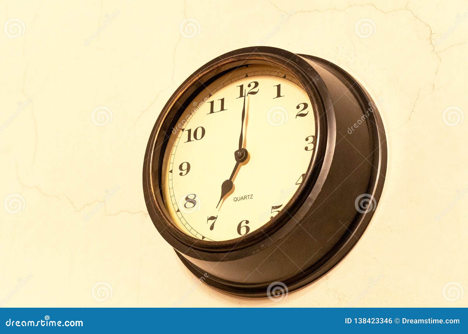 Classic Clock with Moving Pointer Stock Photo - Image of number ...