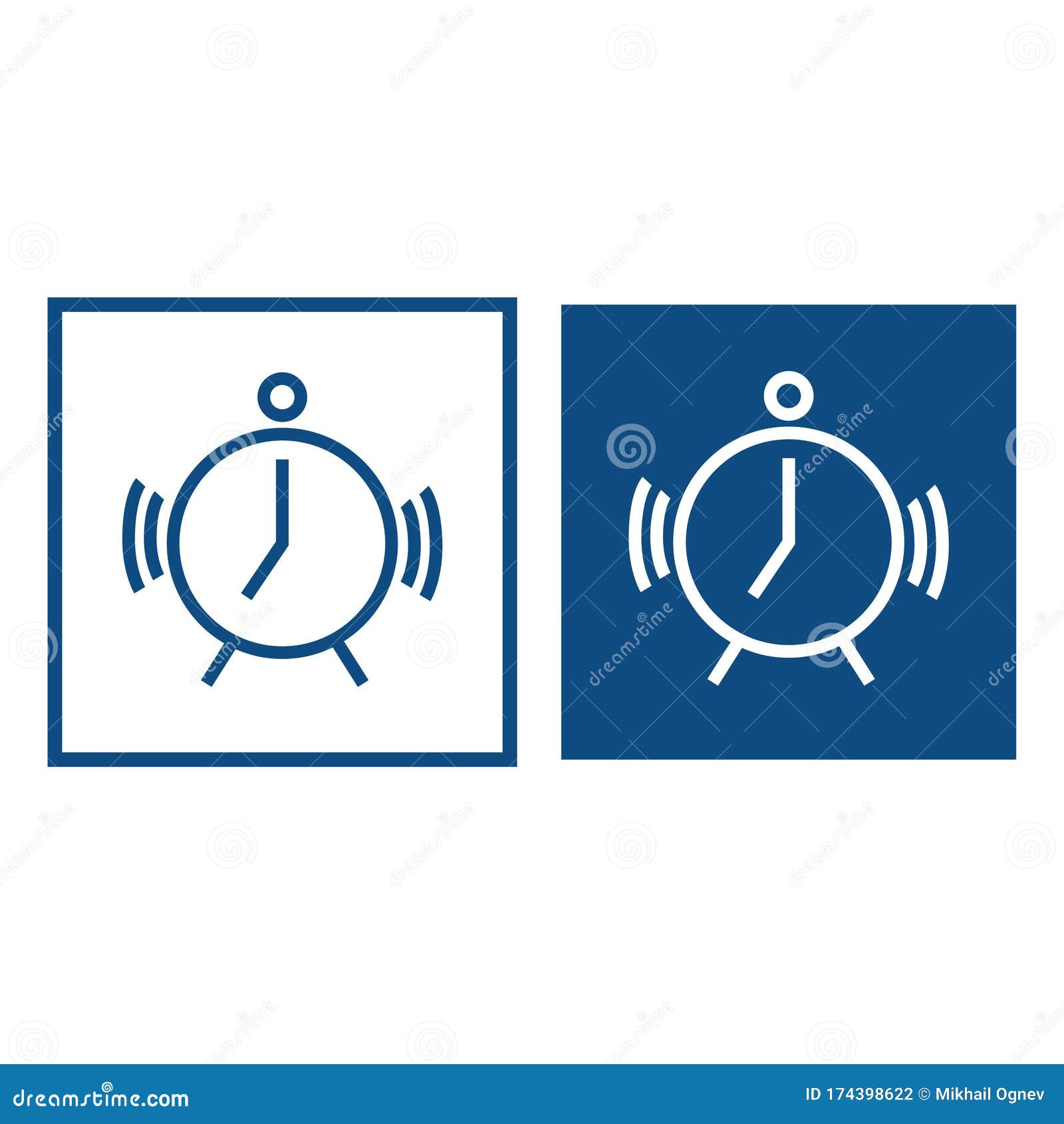 Classic clockwork icon. stock vector. Illustration of graphic - 174398622