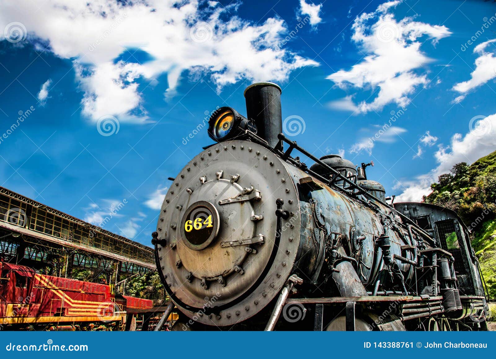 Classic Coal Burning Steam Engine Locomotive Editorial Photo ...