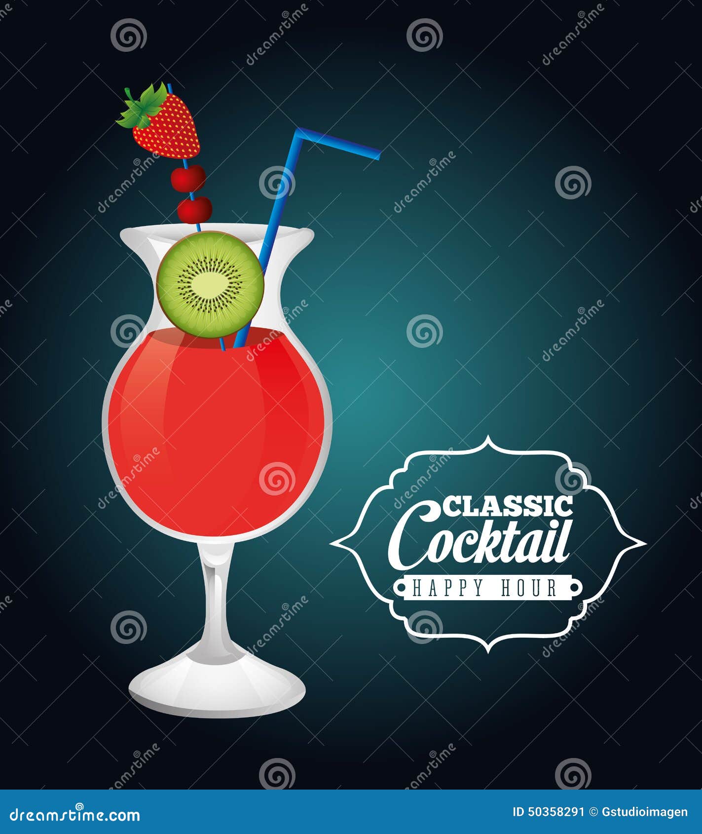 Classic cocktail stock vector. Illustration of alcohol - 50358291