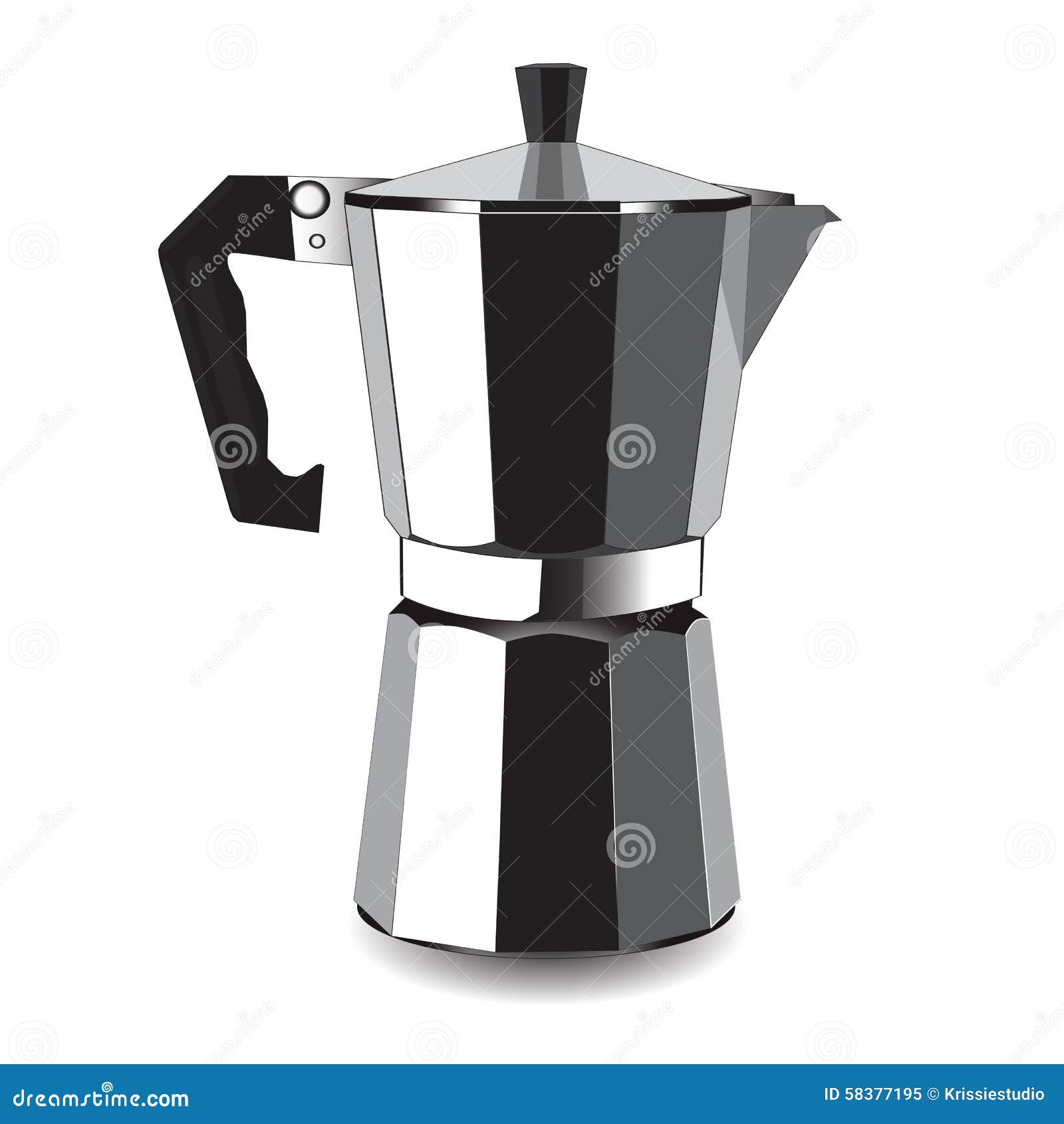 Classic Coffee Machine for Espresso. Vector Illustration Stock Vector ...