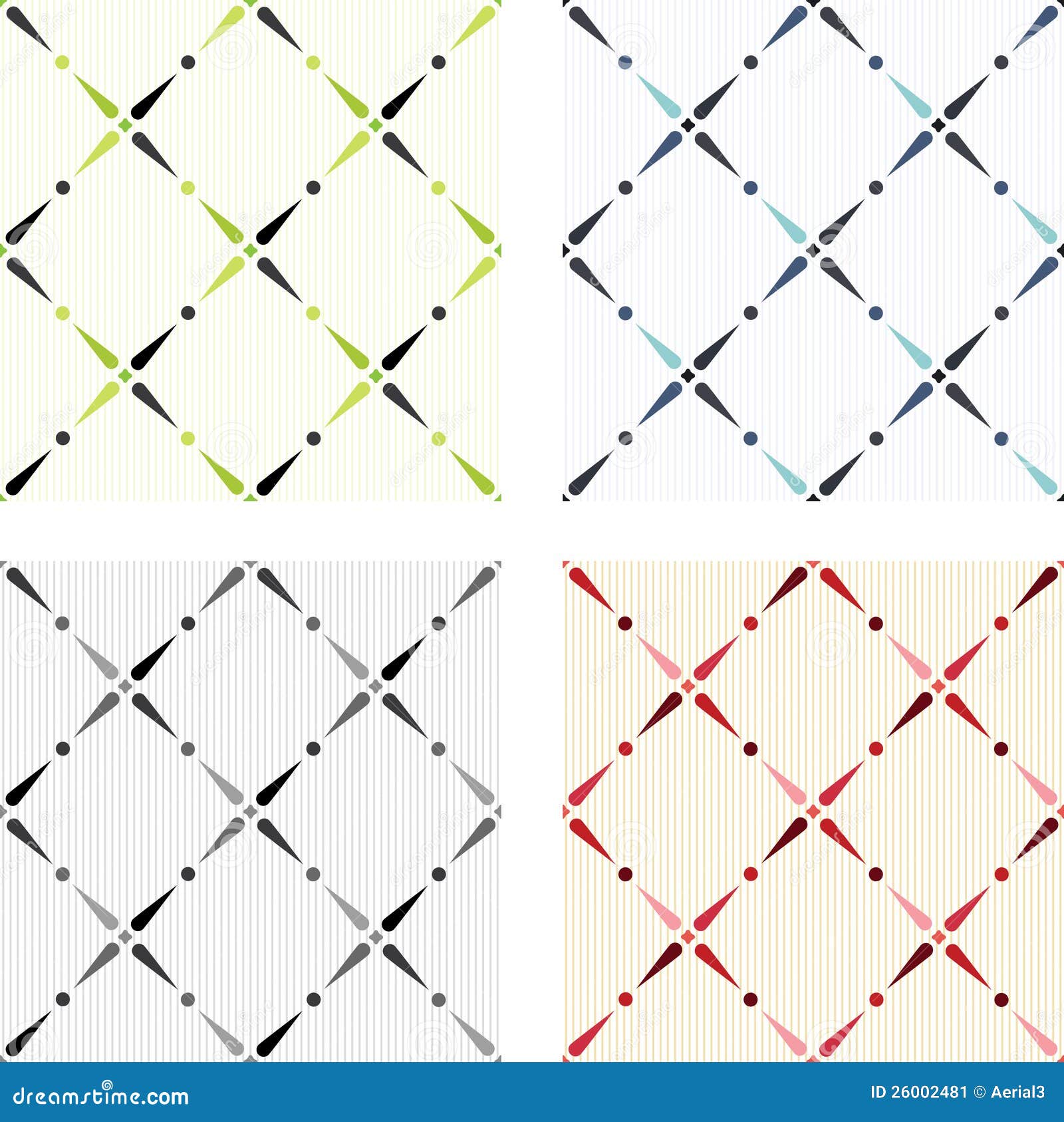 Classic Colored Seamless Textures Stock Vector - Illustration of ...