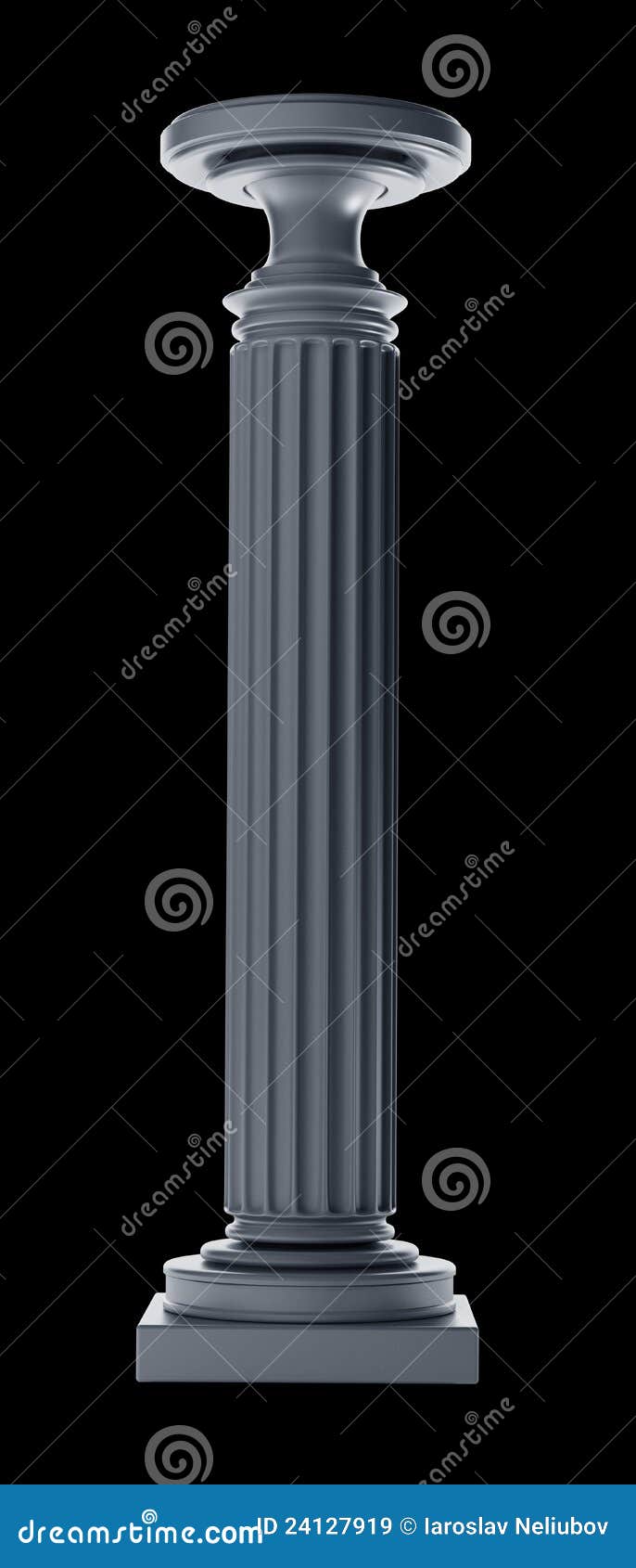 Classic Column isolated stock image. Image of design - 24127919