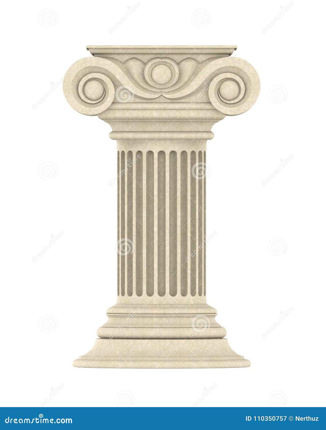Classic Columns Isolated stock illustration. Illustration of greece ...