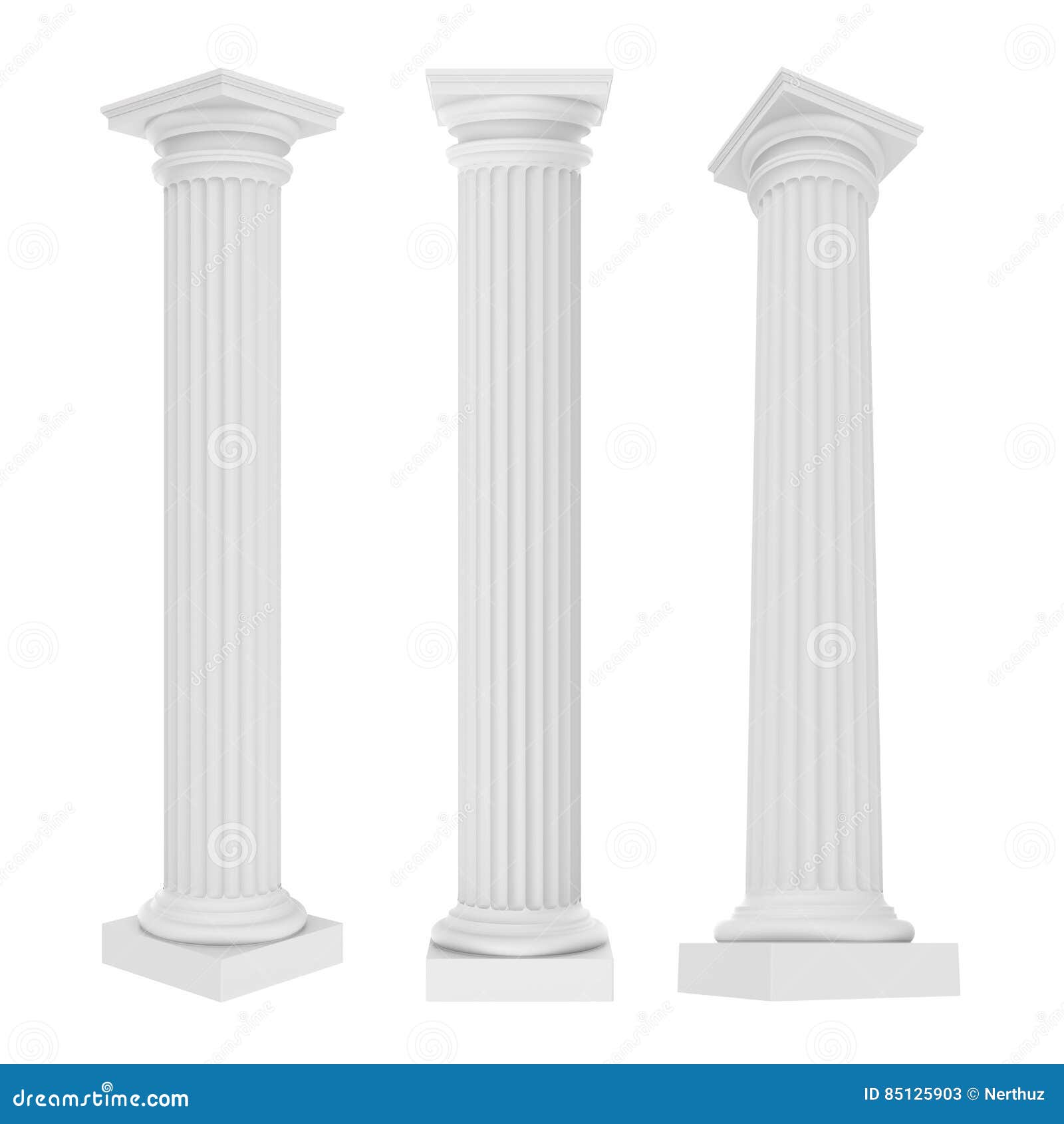 Classic Columns Isolated stock illustration. Illustration of neoclassic ...
