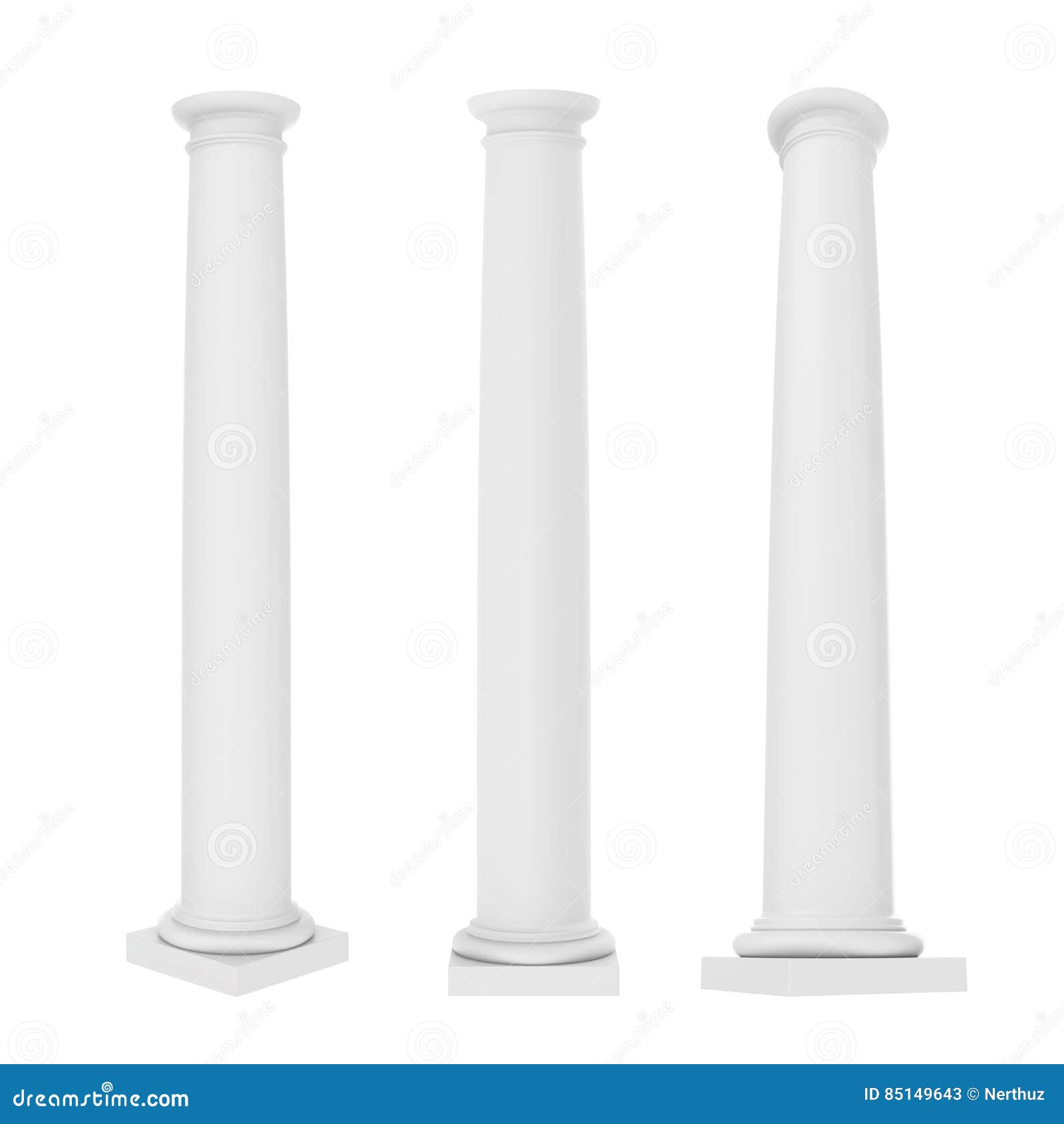 Classic Columns Isolated stock illustration. Illustration of frame ...