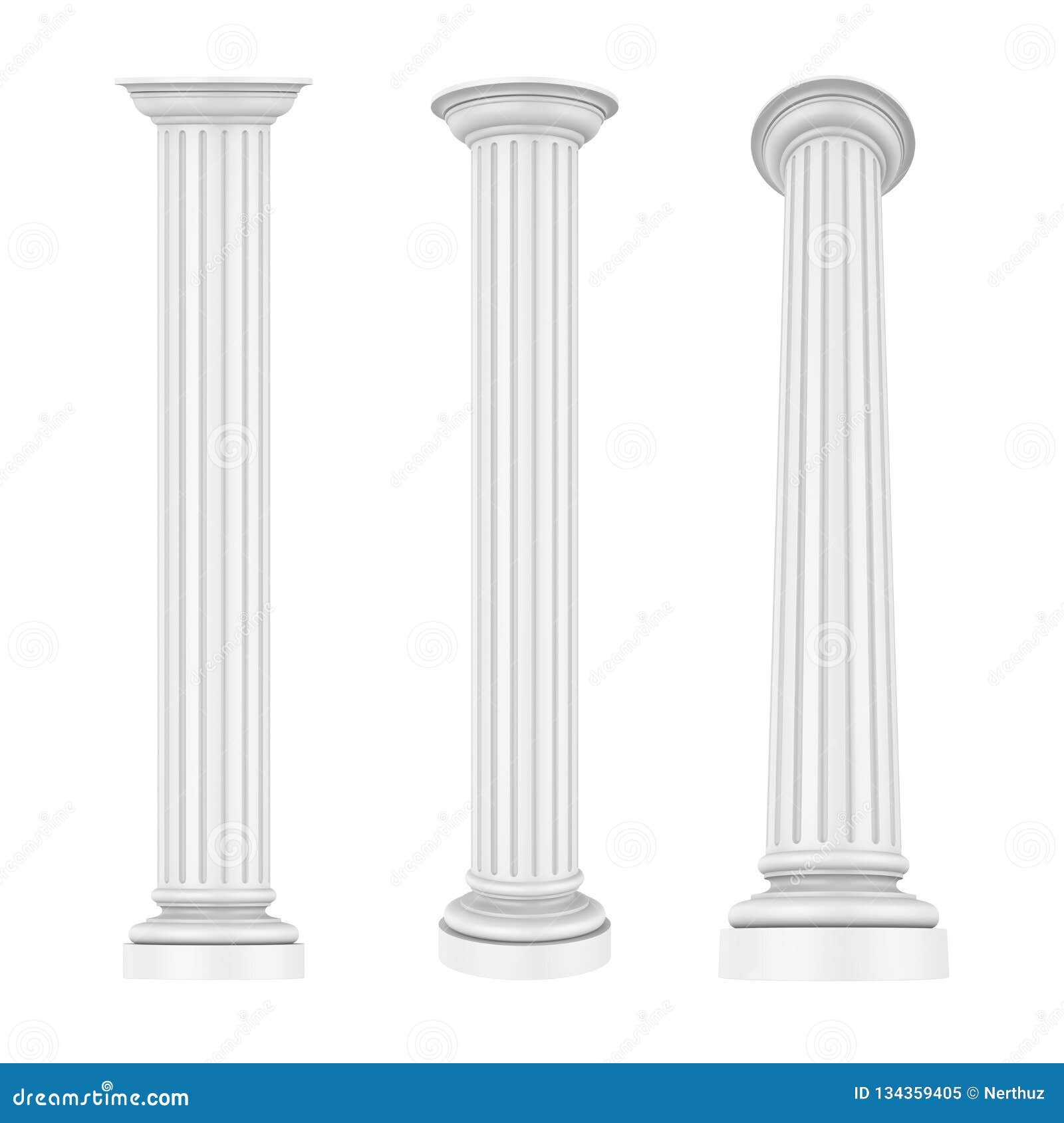 Classic Columns Isolated stock illustration. Illustration of ...