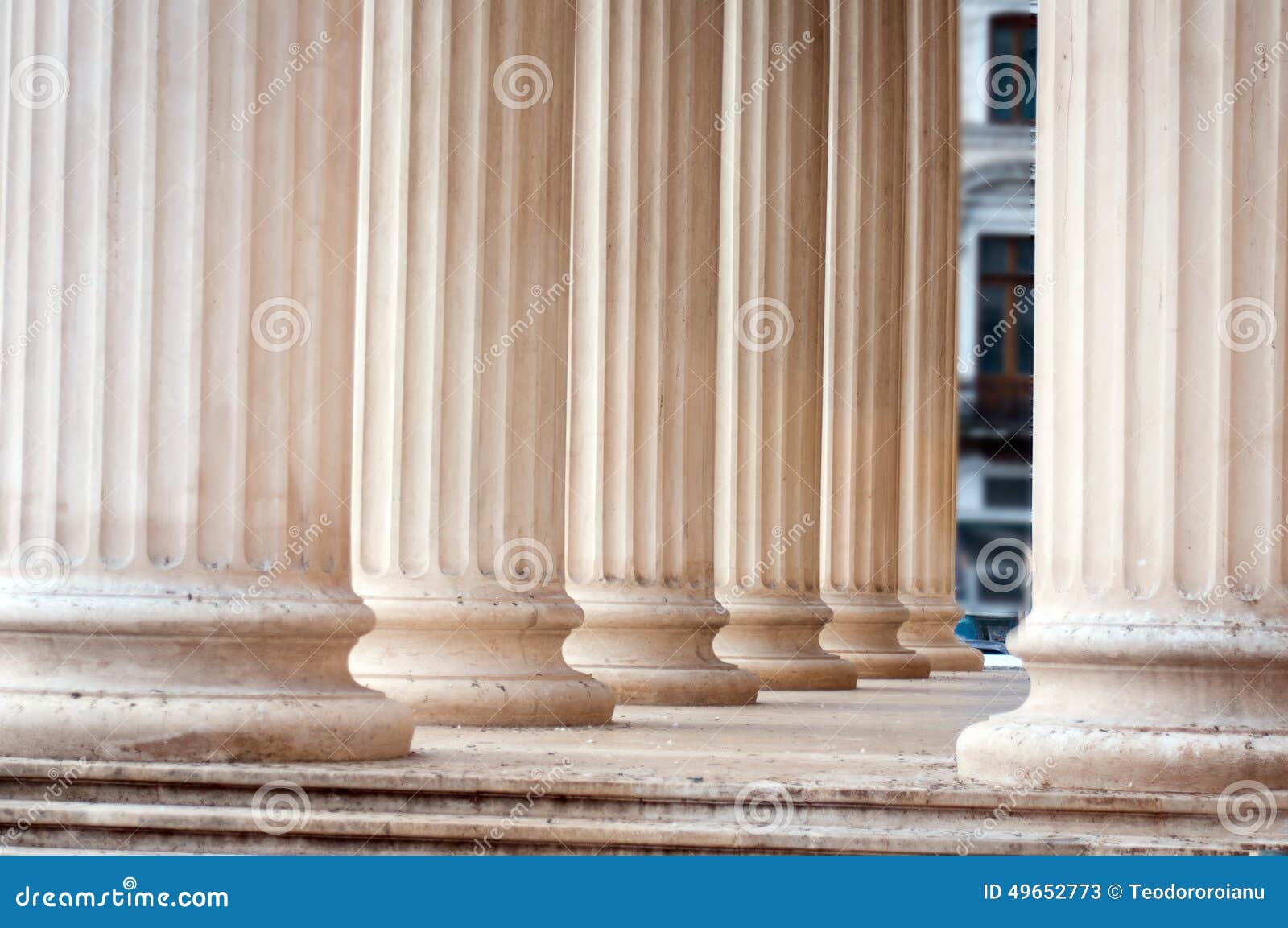 Classic columns stock image. Image of ancient, order - 49652773