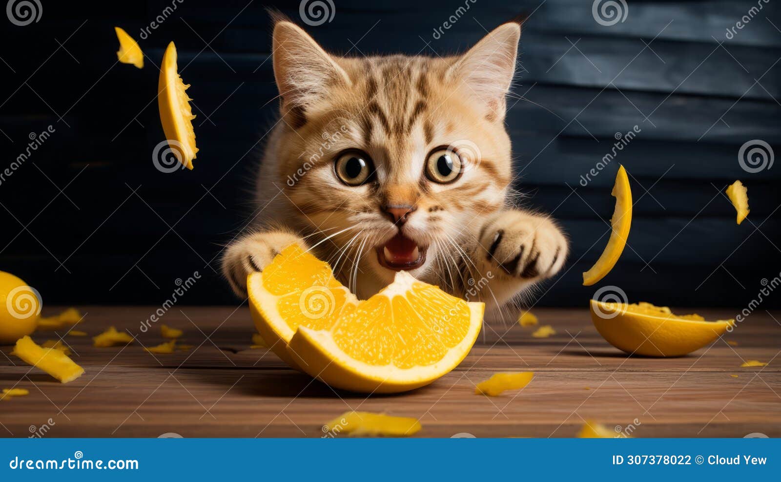 Classic Comedy Cat on Banana Peel Stock Illustration - Illustration of ...