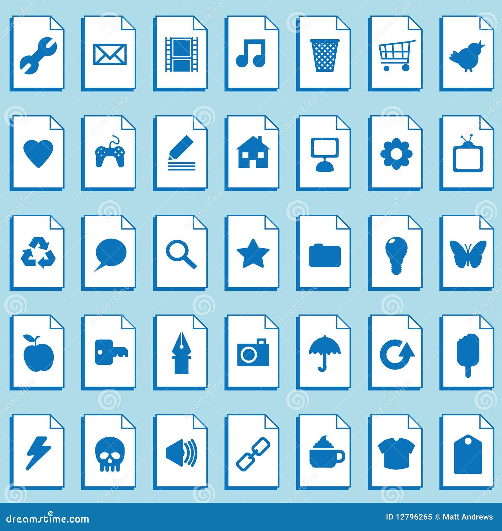 Classic computer files stock vector. Illustration of clip - 12796265