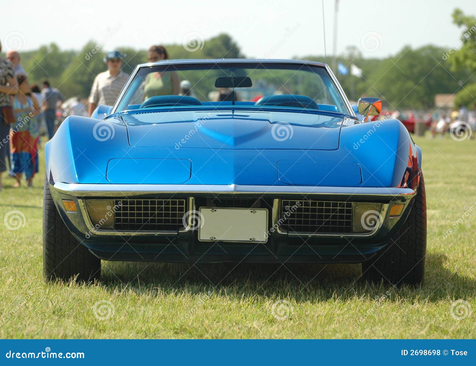 Classic Convertible Muscle Car Stock Photo - Image of sports, corvette ...