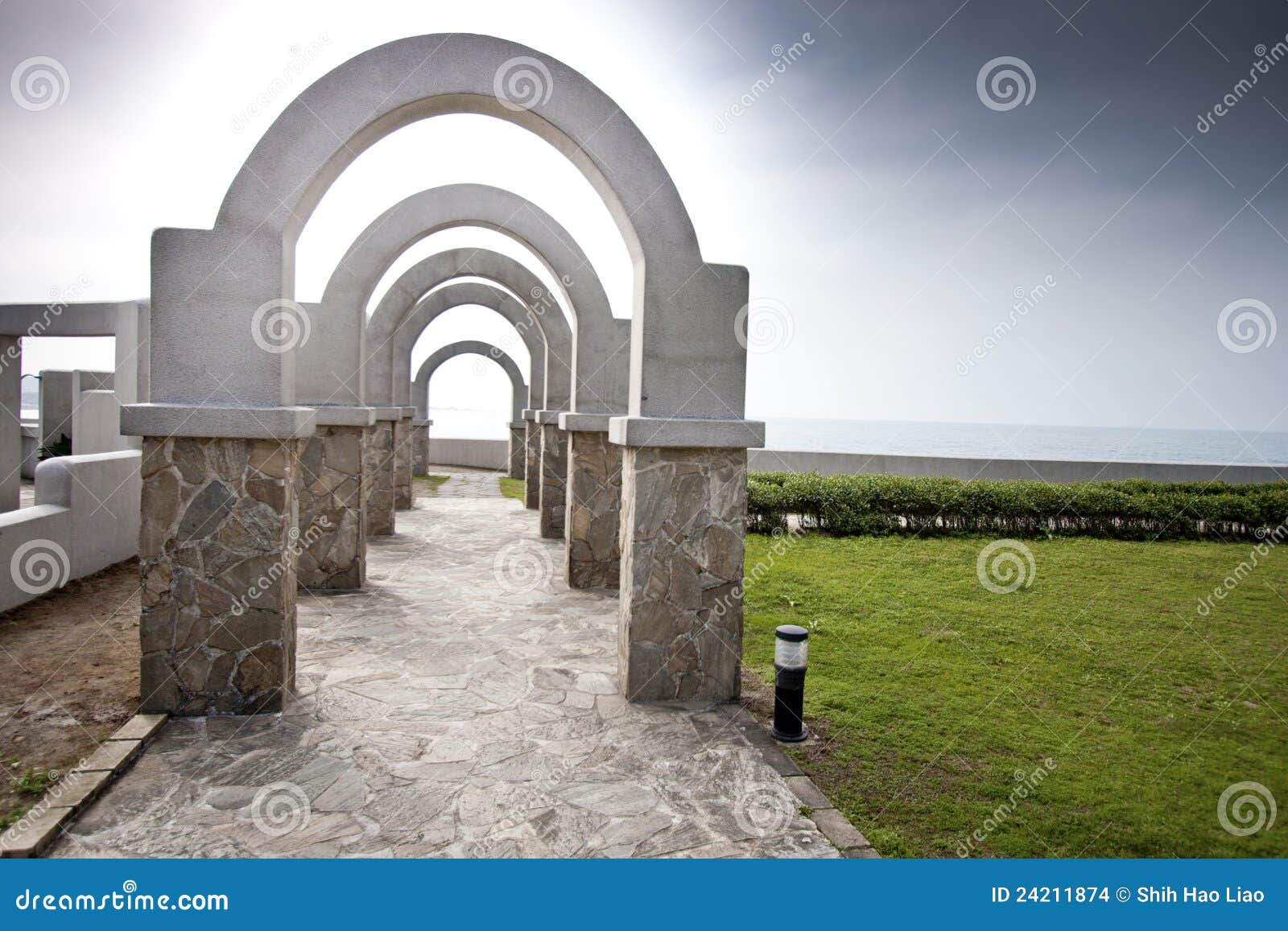 Classic corridor statue stock photo. Image of construction - 24211874