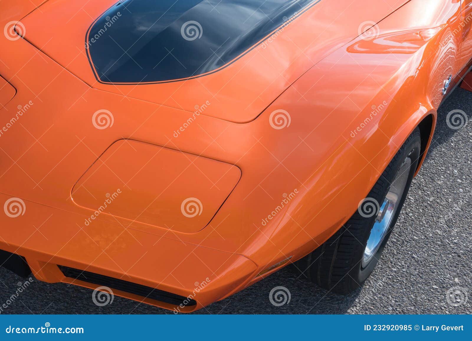 Classic Corvette lines stock image. Image of details - 232920985