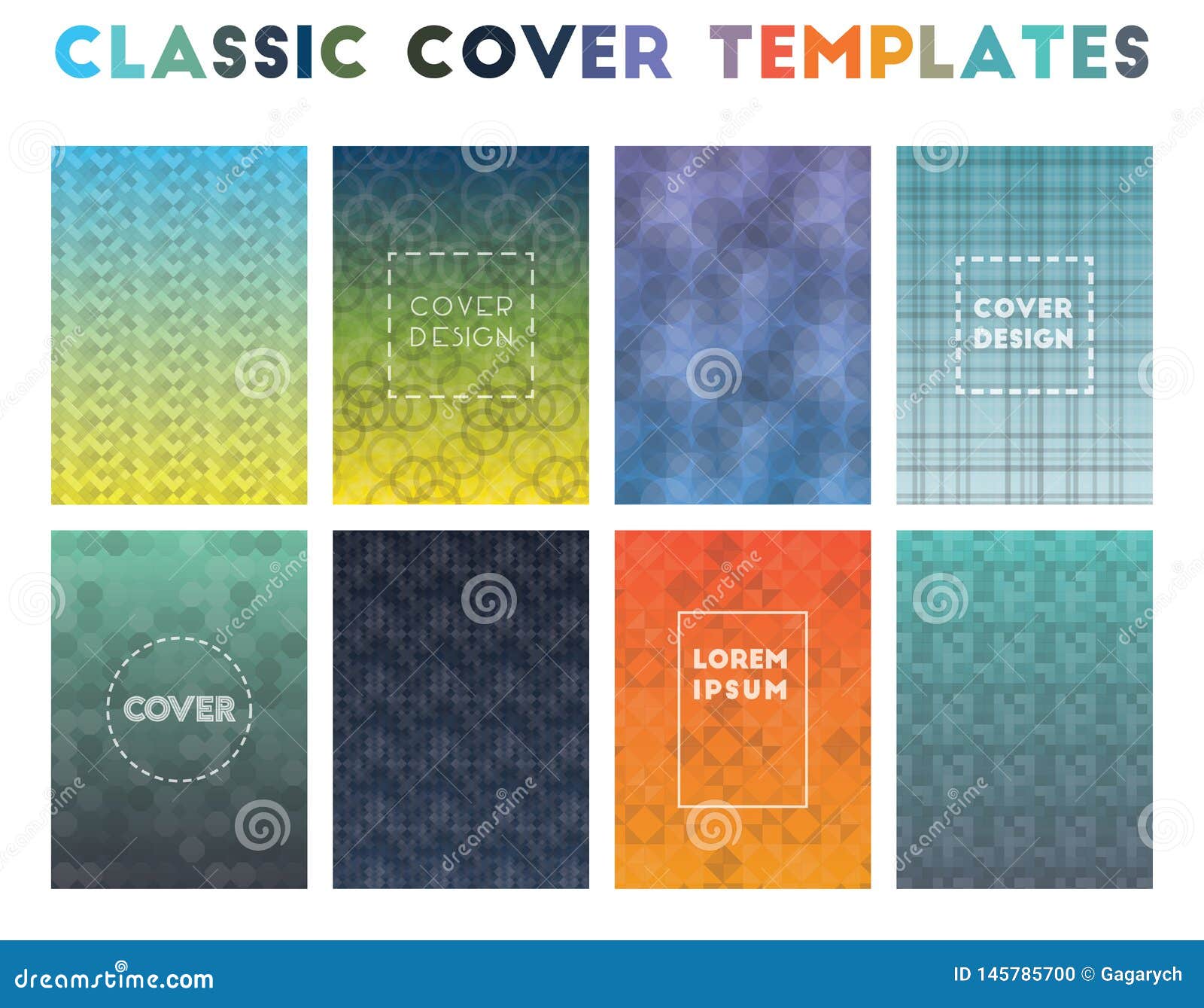 Classic Cover Page Layouts. Vector Illustration | CartoonDealer.com ...