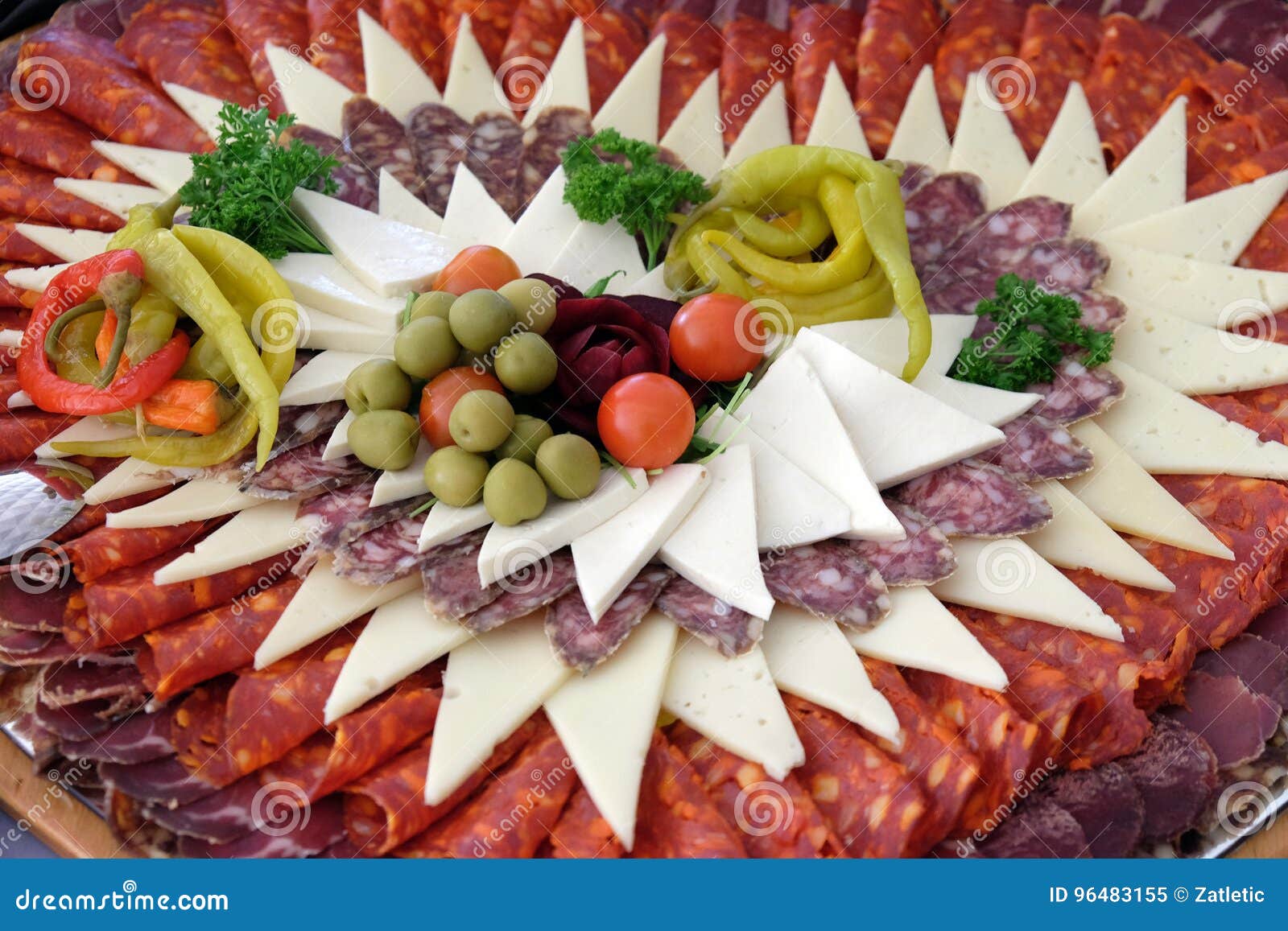 Classic Croatian Starter Plate Stock Image - Image of dairy, cheese ...