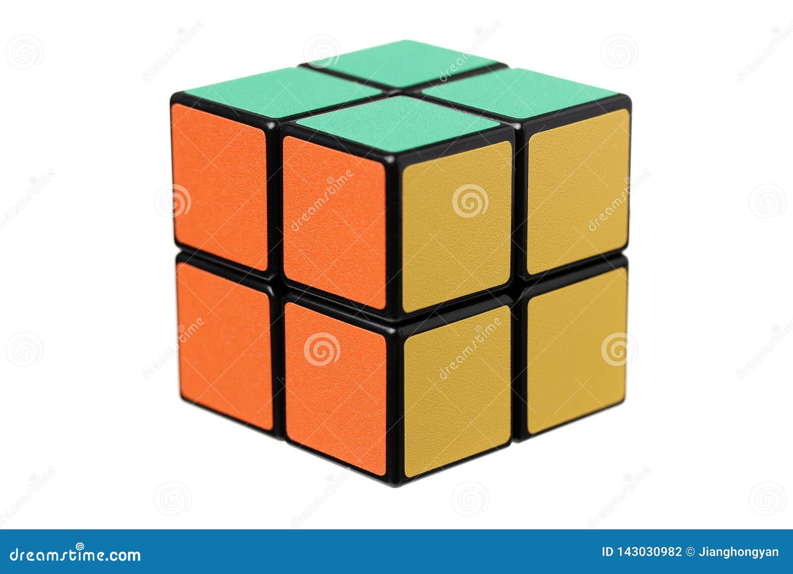 Classic Cube on White Background Editorial Photography - Image of ...