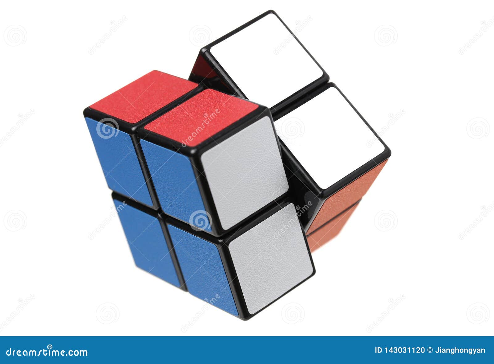 Classic Cube on White Background Editorial Image - Image of solving ...
