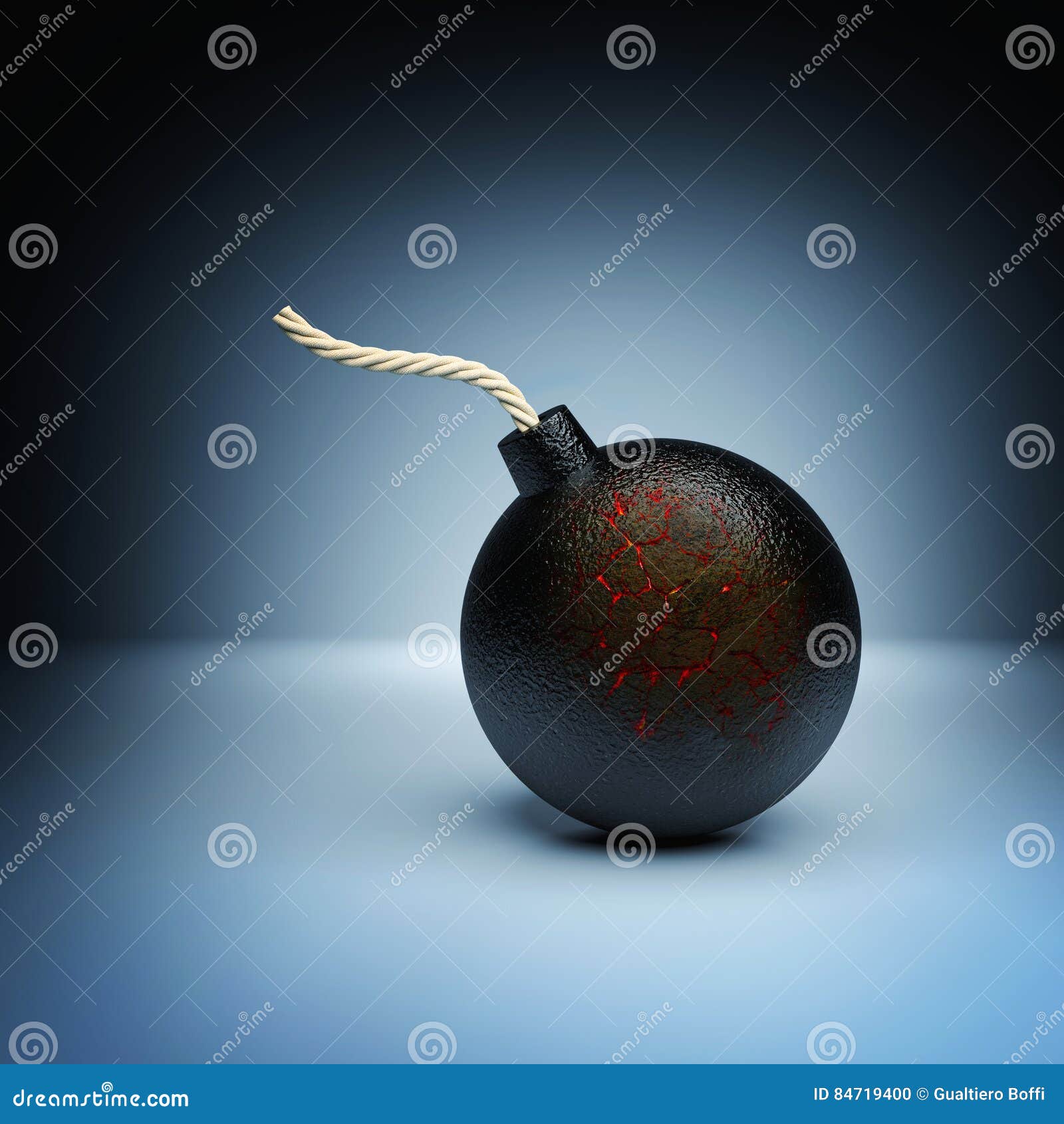 Classic 3d bomb stock illustration. Illustration of concept - 84719400