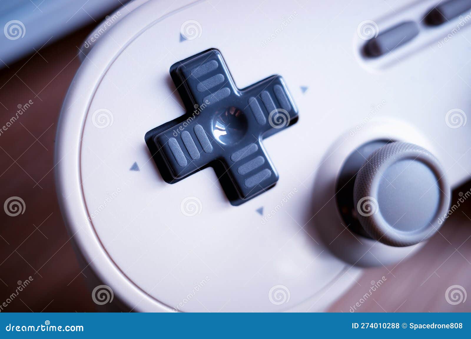 Classic D-pad Gamepad in Detail Background Stock Photo - Image of ...
