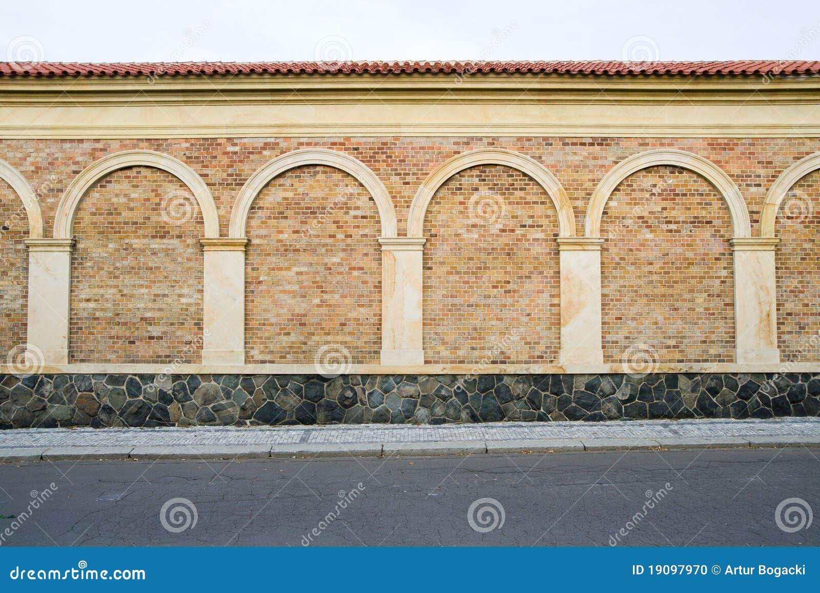 Classic Decorative Wall stock photo. Image of stone, sidewalk - 19097970