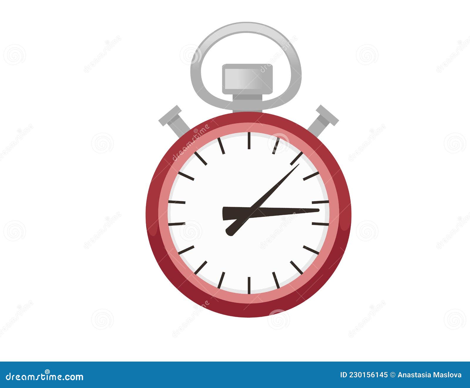 Mechanical Stopwatch Dial With Hands. Set Of Stylized Icons. Countdown ...