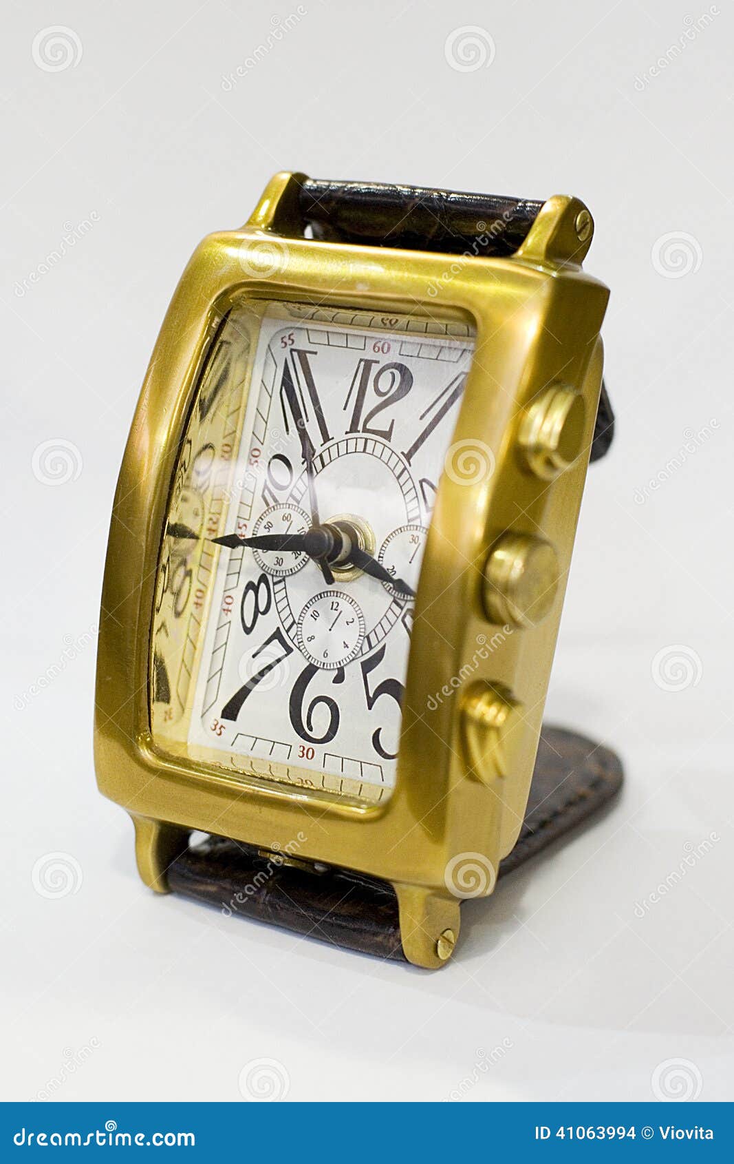 Classic desktop clock stock photo. Image of round, desk - 41063994