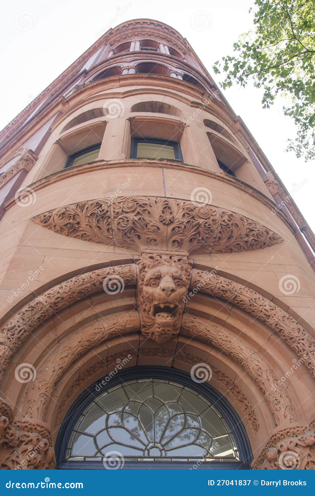 Classic Detail with Gargoyle Stock Image - Image of stucco, windows ...