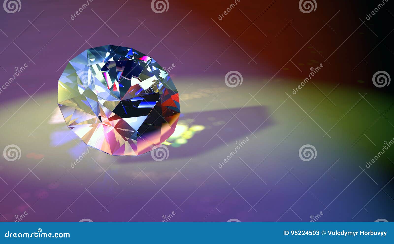 Classic diamond 3D render stock illustration. Illustration of diamond ...