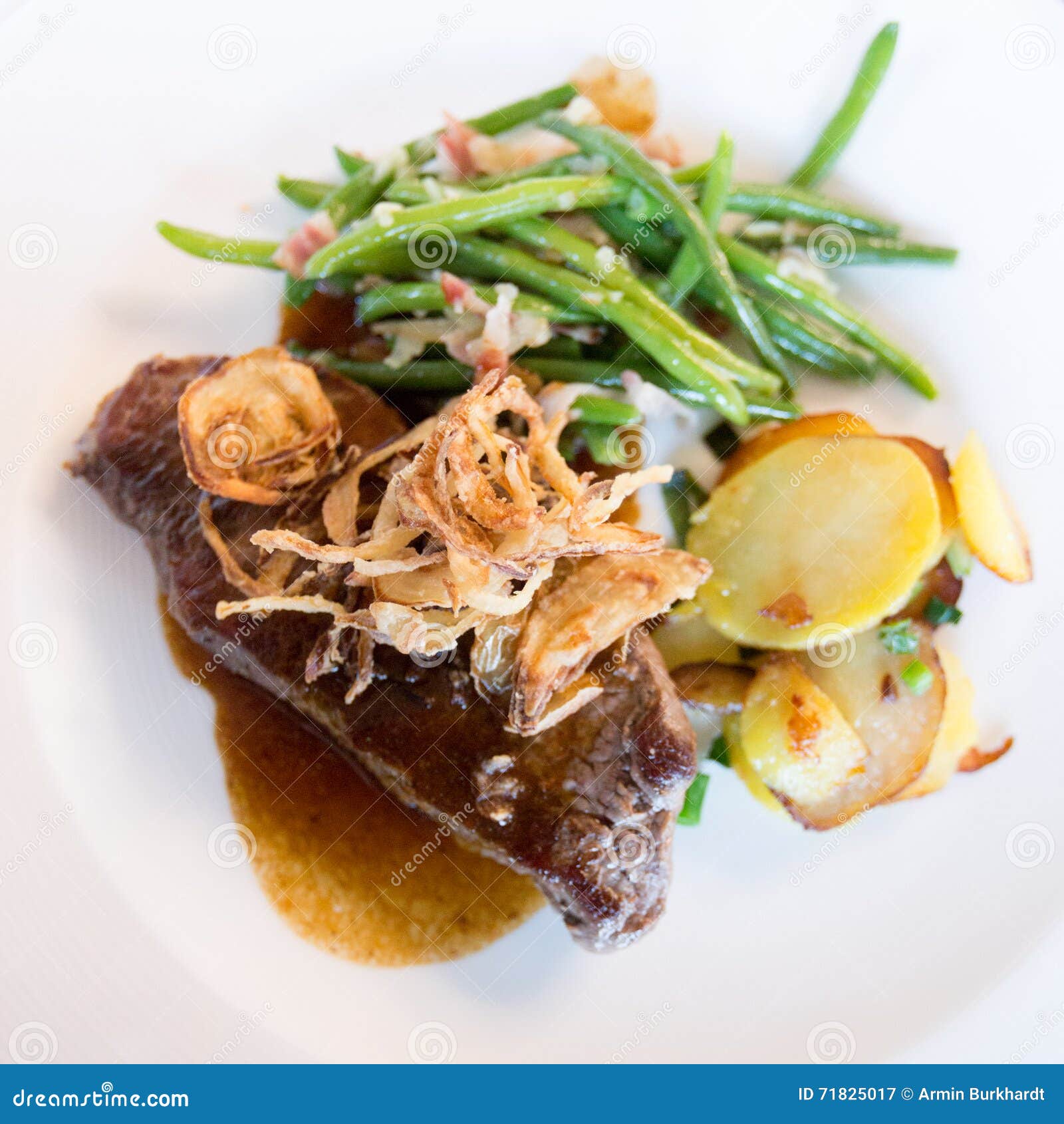 Classic Dinner with Beef in Germany Stock Image - Image of lunch ...