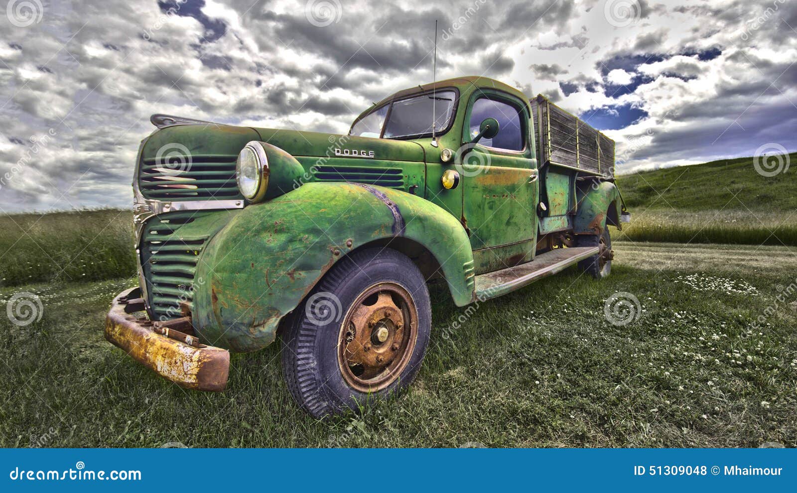 Classic Dodge Truck editorial stock photo. Image of grass - 51309048
