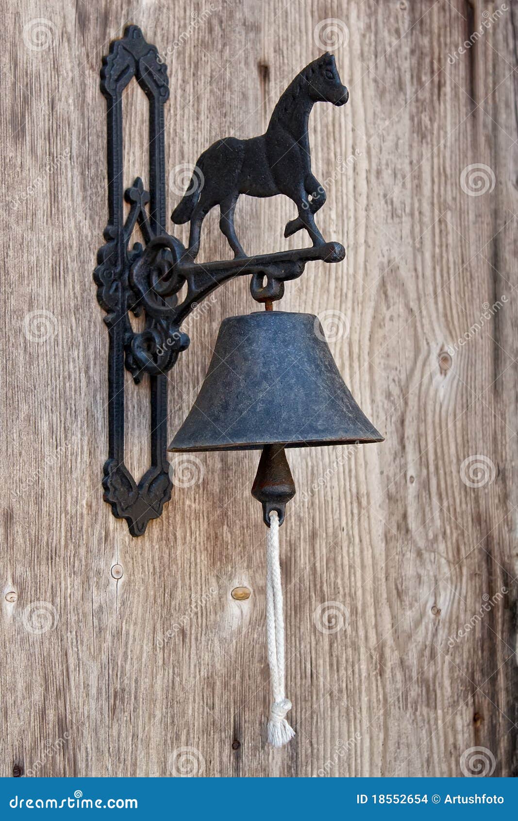 Classic Door Bell stock photo. Image of visitor, hang - 18552654
