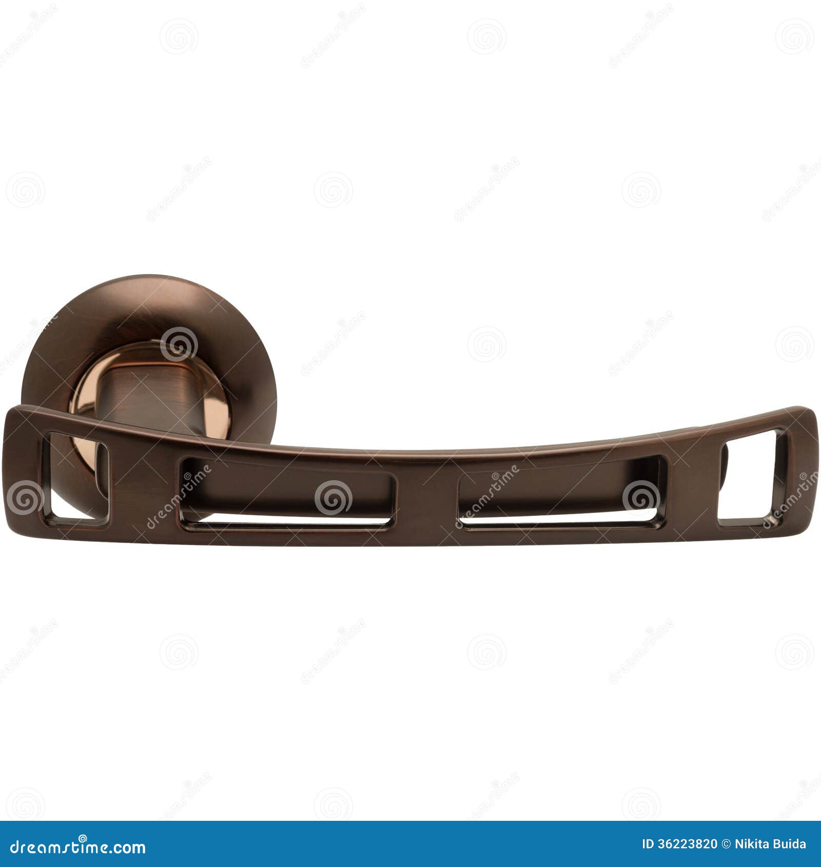 Classic Door Handle Side View Stock Photo - Image of residential ...