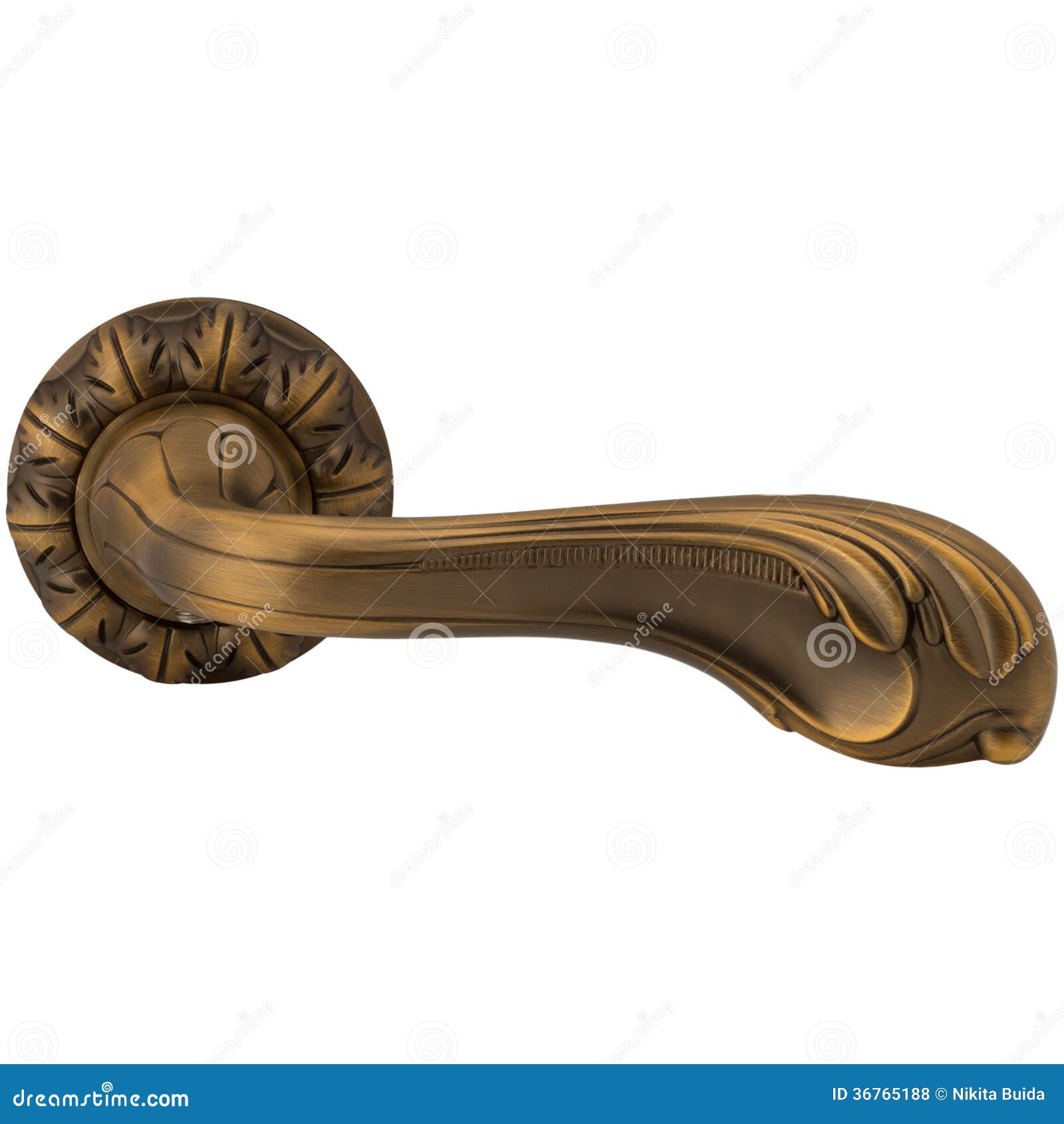 Classic Door Handle Side View Stock Photo - Image of design, knob: 36765188