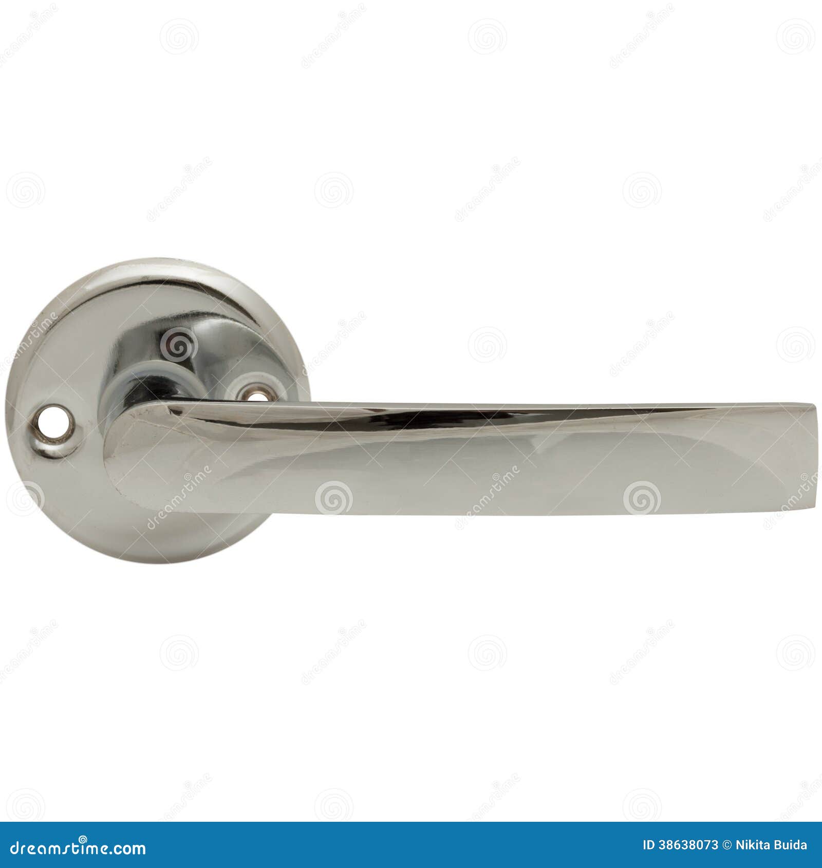 Classic Door Handle Side View Stock Image - Image of modern, protection ...